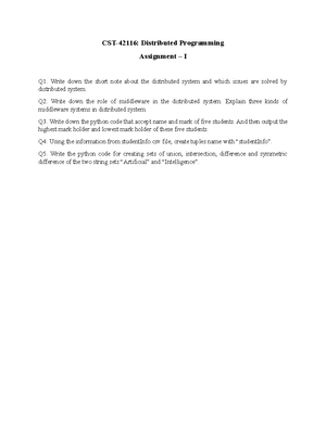 TP4 - TP 4 Exercise 1: Write a Python function greet(name) that takes a name as an argument and ...