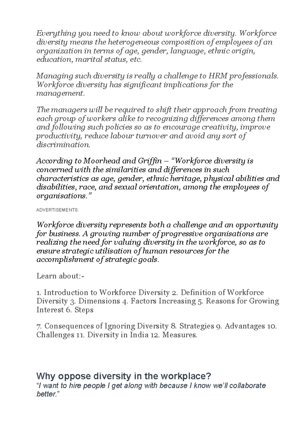 Everything you need to know about workforce diversity - Workforce ...