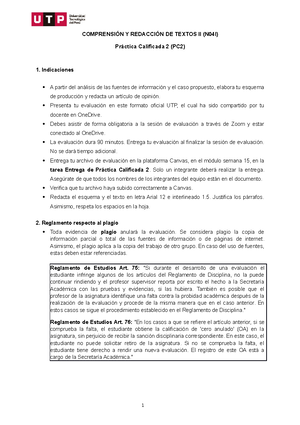 Comprensión y redacción de textos 2 - UTP 2021 - UTP - Studocu