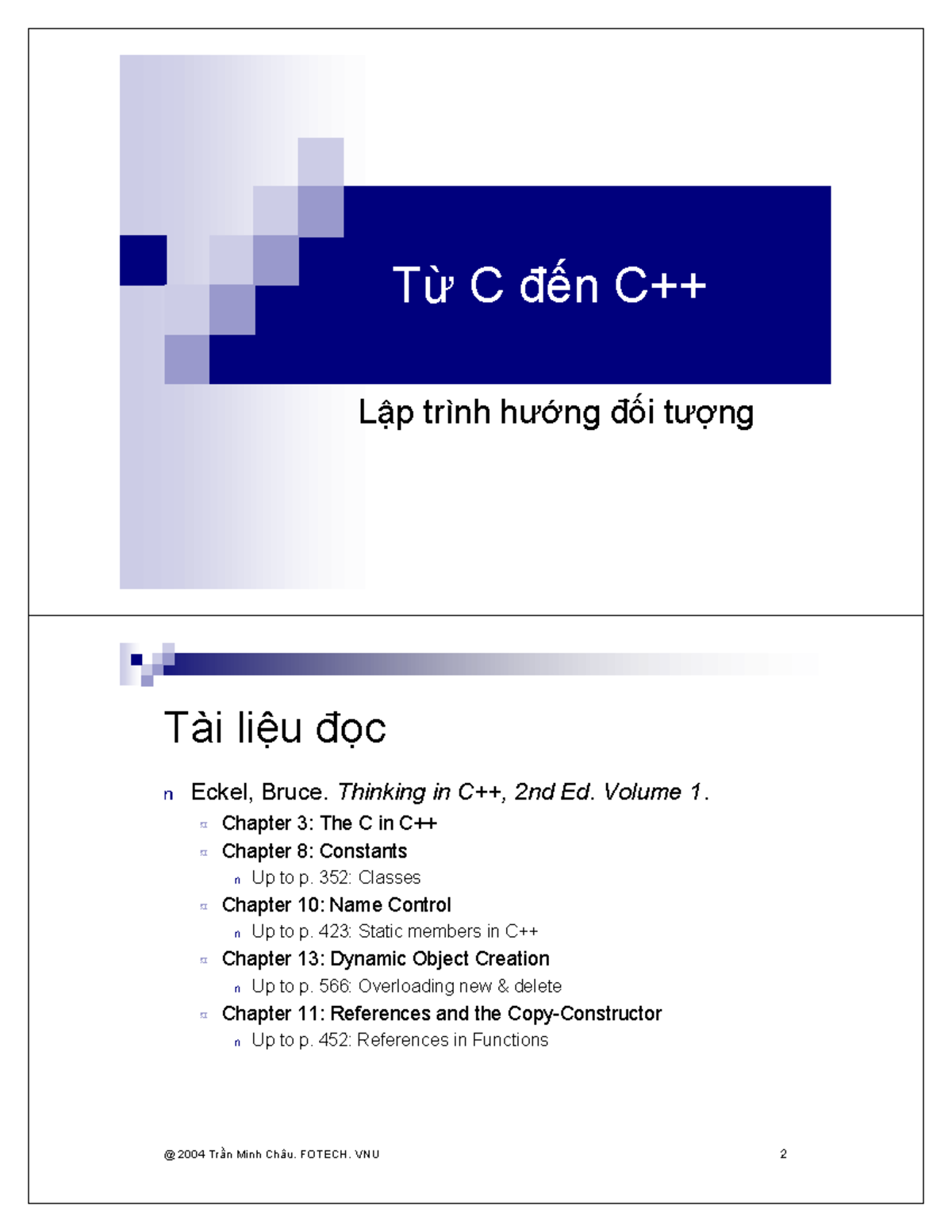 Tu C den C++ - abc - Từ C đến C++ Lập trình hướng đối tượng Tài liệu ...
