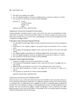 Pharmaceutics Formulations and Dispensing Pharmacy-14 - 118 | Liquid ...