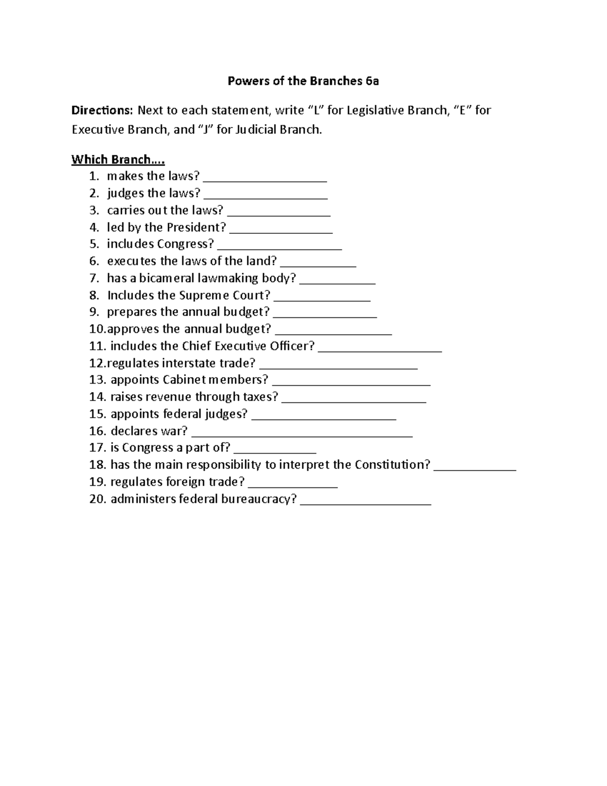 Copy+of+6a+Powers+of+the+Branches+6a+identify - Powers of the Branches ...