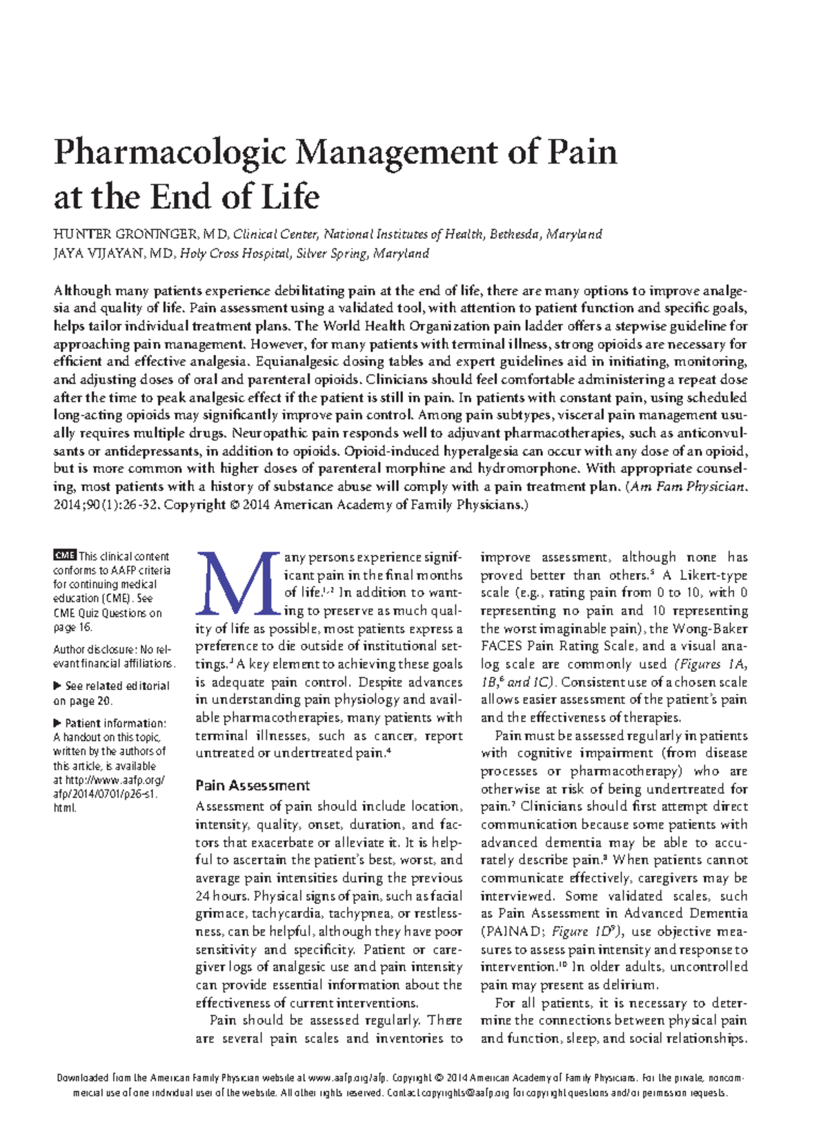 P26 - pdf - 26 American Family Physician aafp/afp Volume 90, Number 1 ...