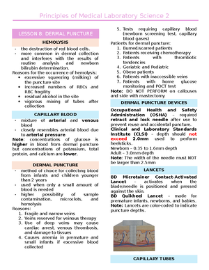 Student Activity Sheet 1 - Principles of Medical Laboratory Science Practice - STUDENT ACTIVITY ...