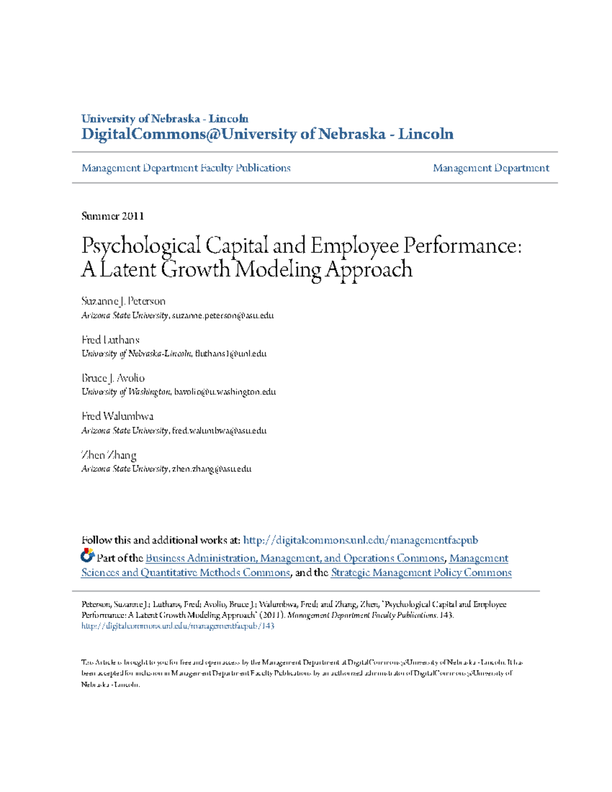 PC - Original PCQ - Luthans et al., 2007 - 24 items - University of ...