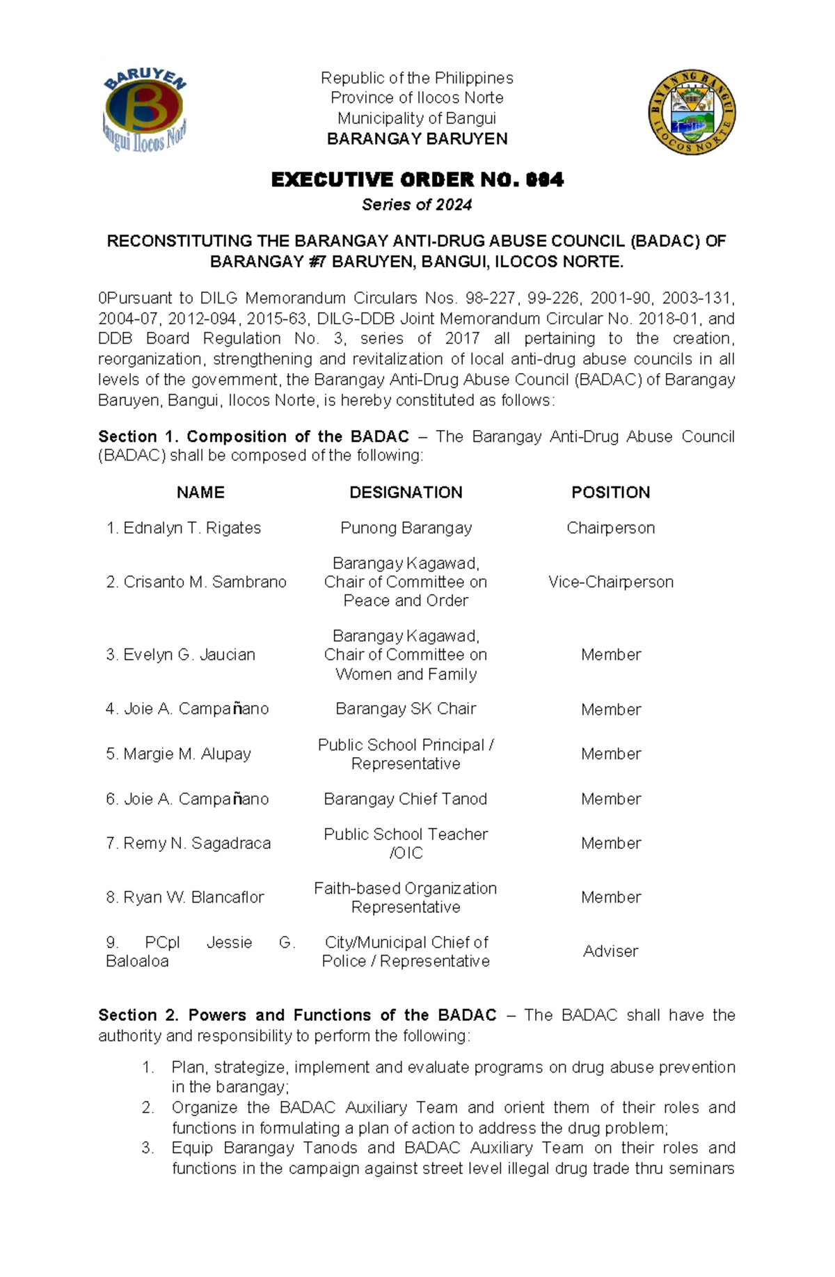 EO 2024-04 - about executive order - Republic of the Philippines ...