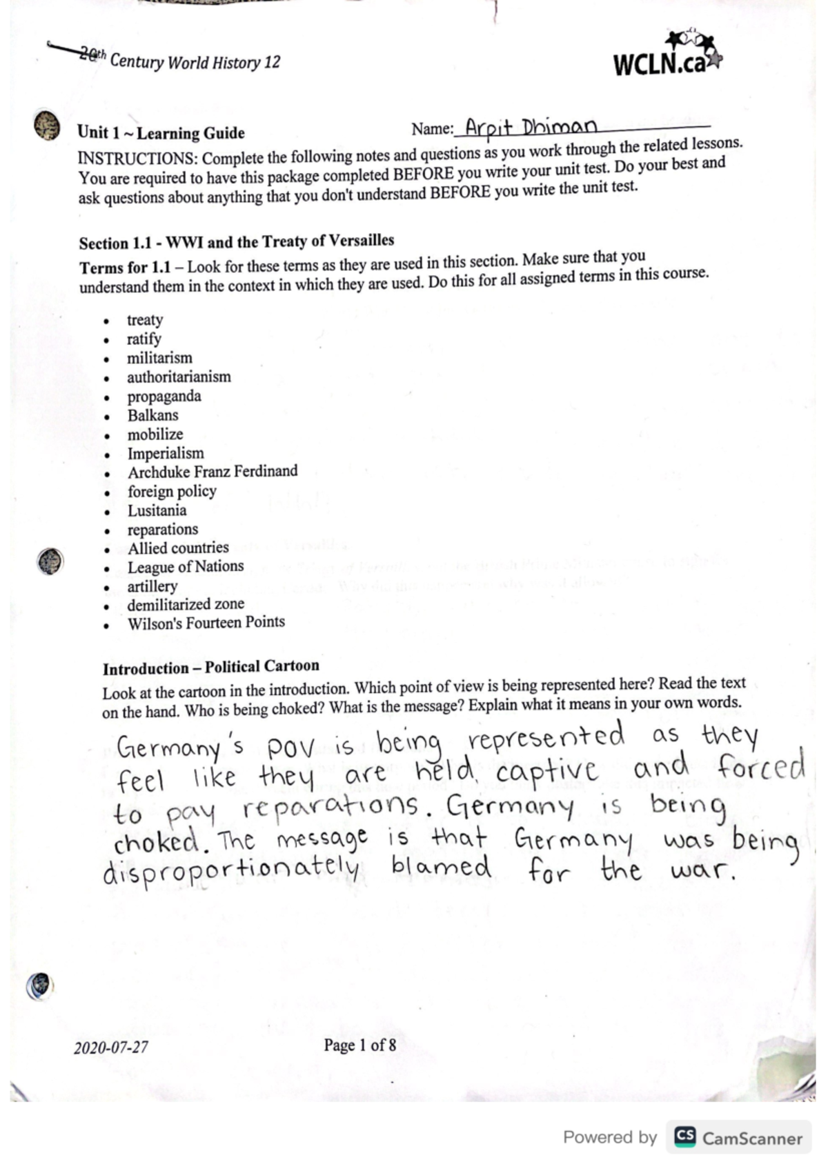 20th century world history notes - Studocu