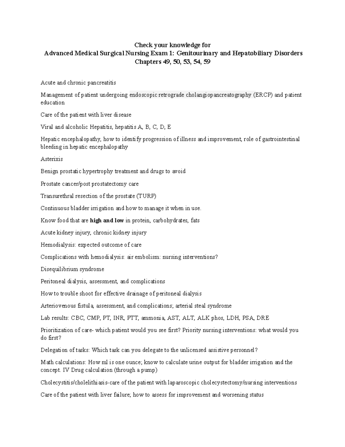 Exam 1 Prof. SG - Prof. Nadege - Check your knowledge for Advanced ...