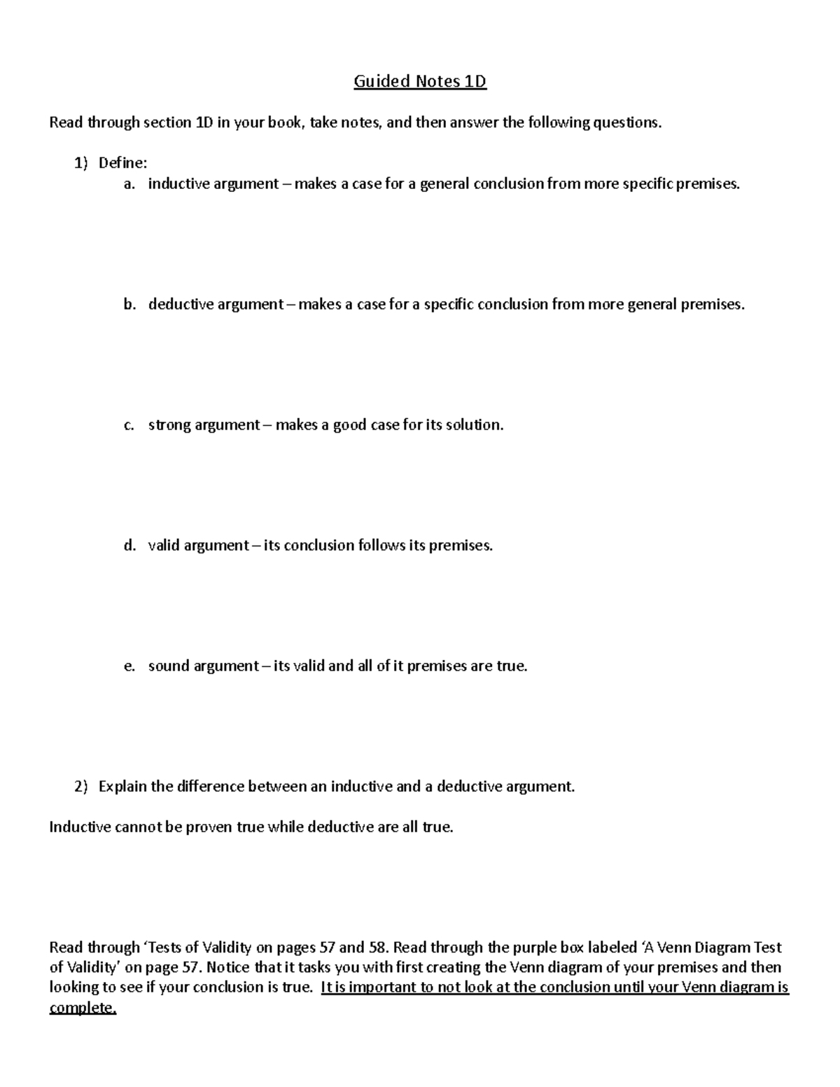 Guided Notes (1D) done - mgf - Guided Notes 1D Read through section 1D ...