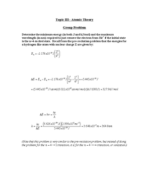 CHEM 101 Notes Lecture 14 - Chem 101 - Studocu