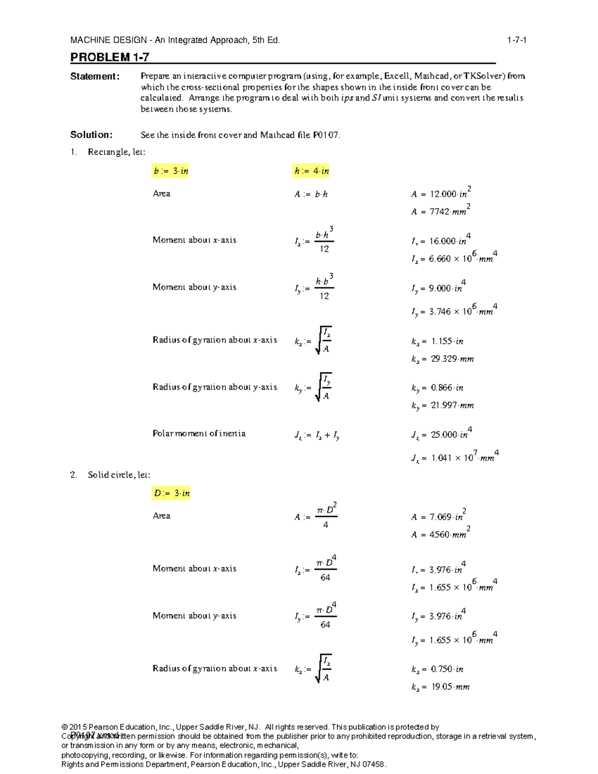 P0107 - Homework solution - MACHINE DESIGN - An Integrated Approach ...