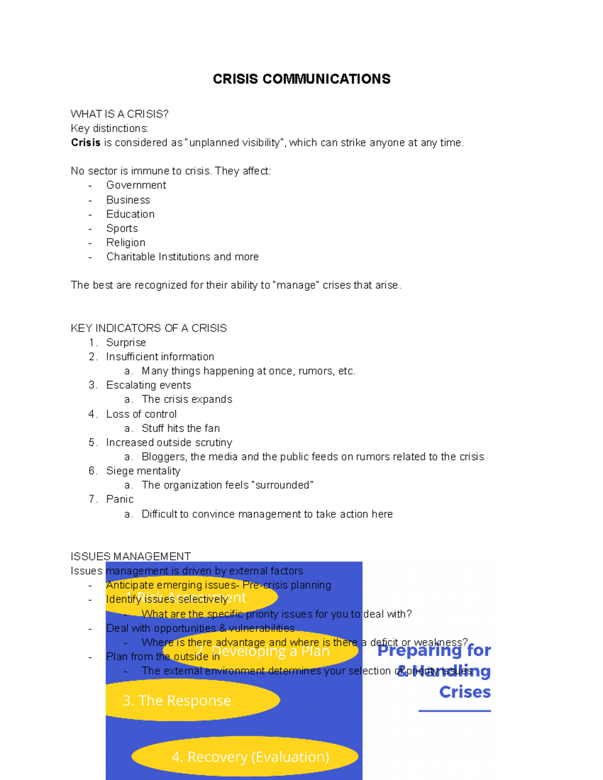 Week 13 Class 34 - ways to navigate crisis communication - CRISIS ...