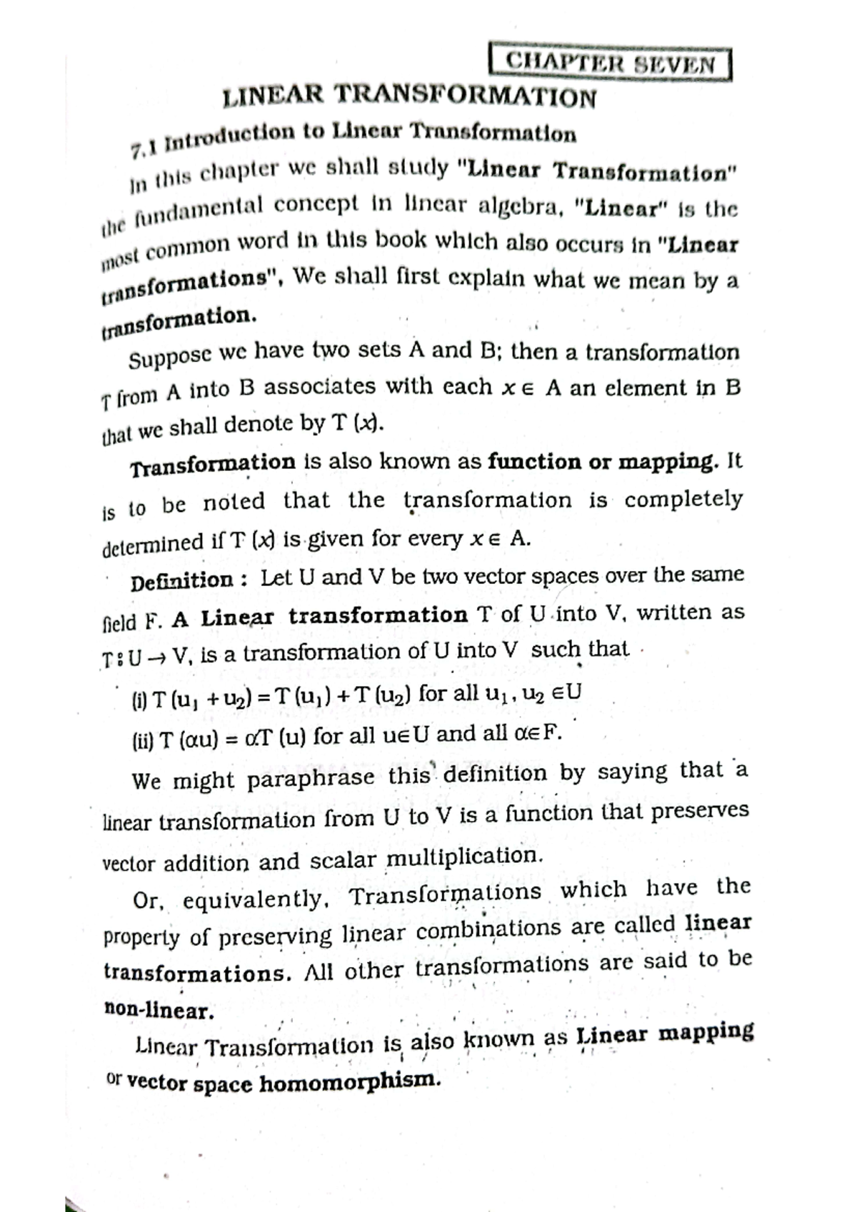 Chapter 7 college linear algebra abdur rahman - Fundamentals of ...