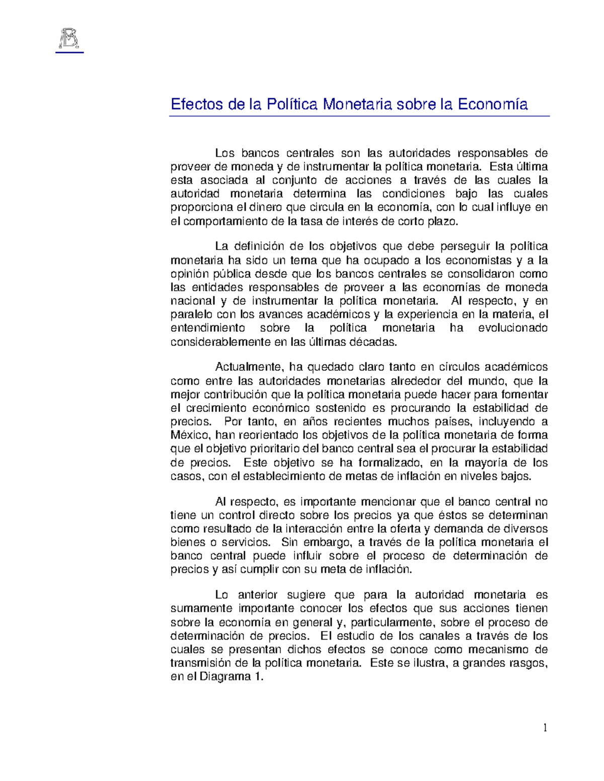 Efectos+de+la+Pol%C3%ADtica+Monetaria+sobre+la+Econom%C3%ADa - Efectos ...
