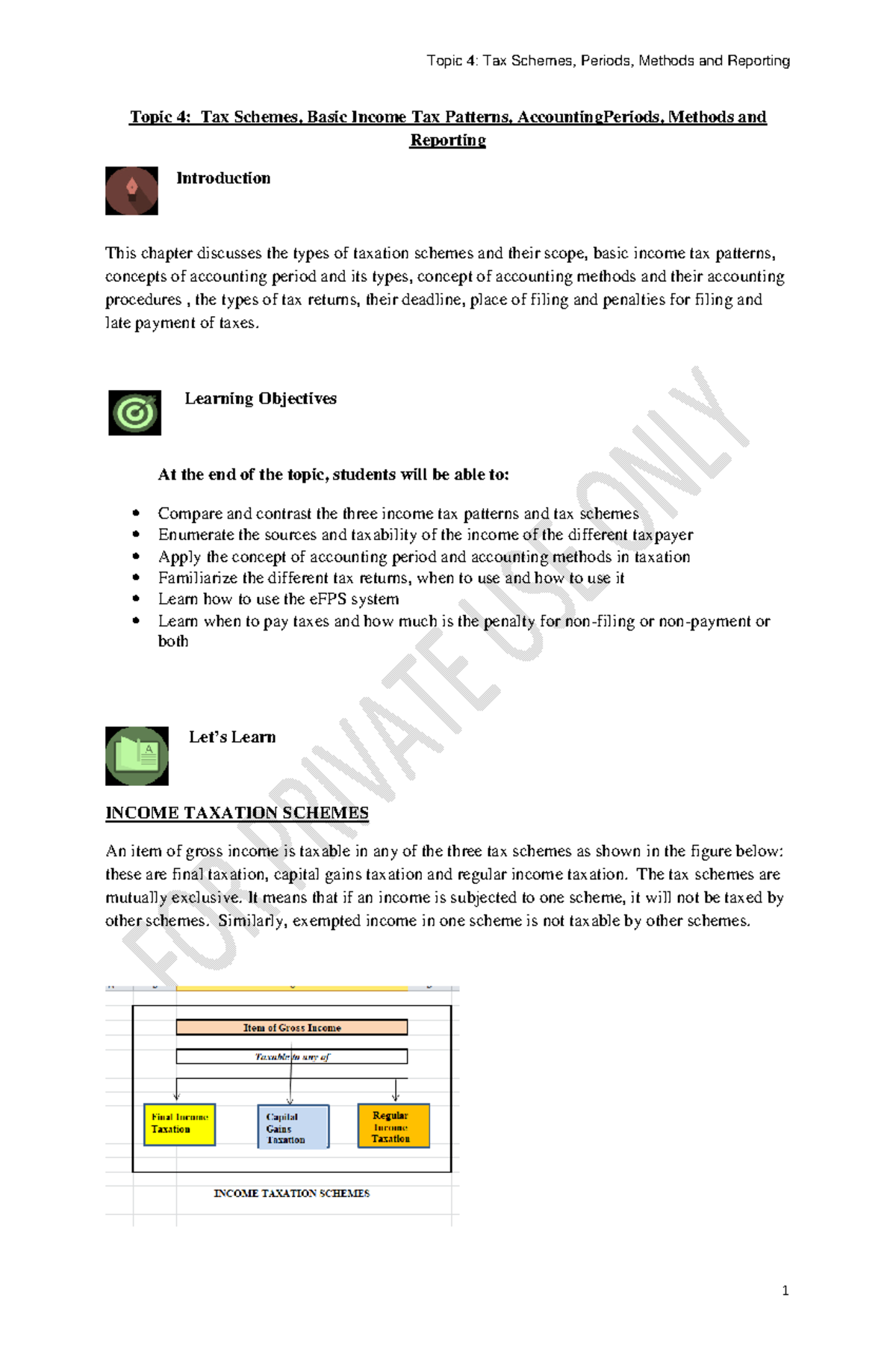 Topic 4 - Tax Schemes Periods Methods and Reporting - Warning: TT ...