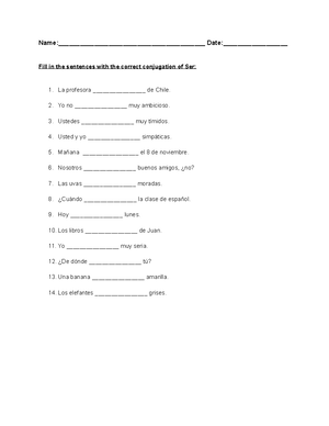 Document 75 - spanish notes and words - Name: Sarah Azzubaidi ...