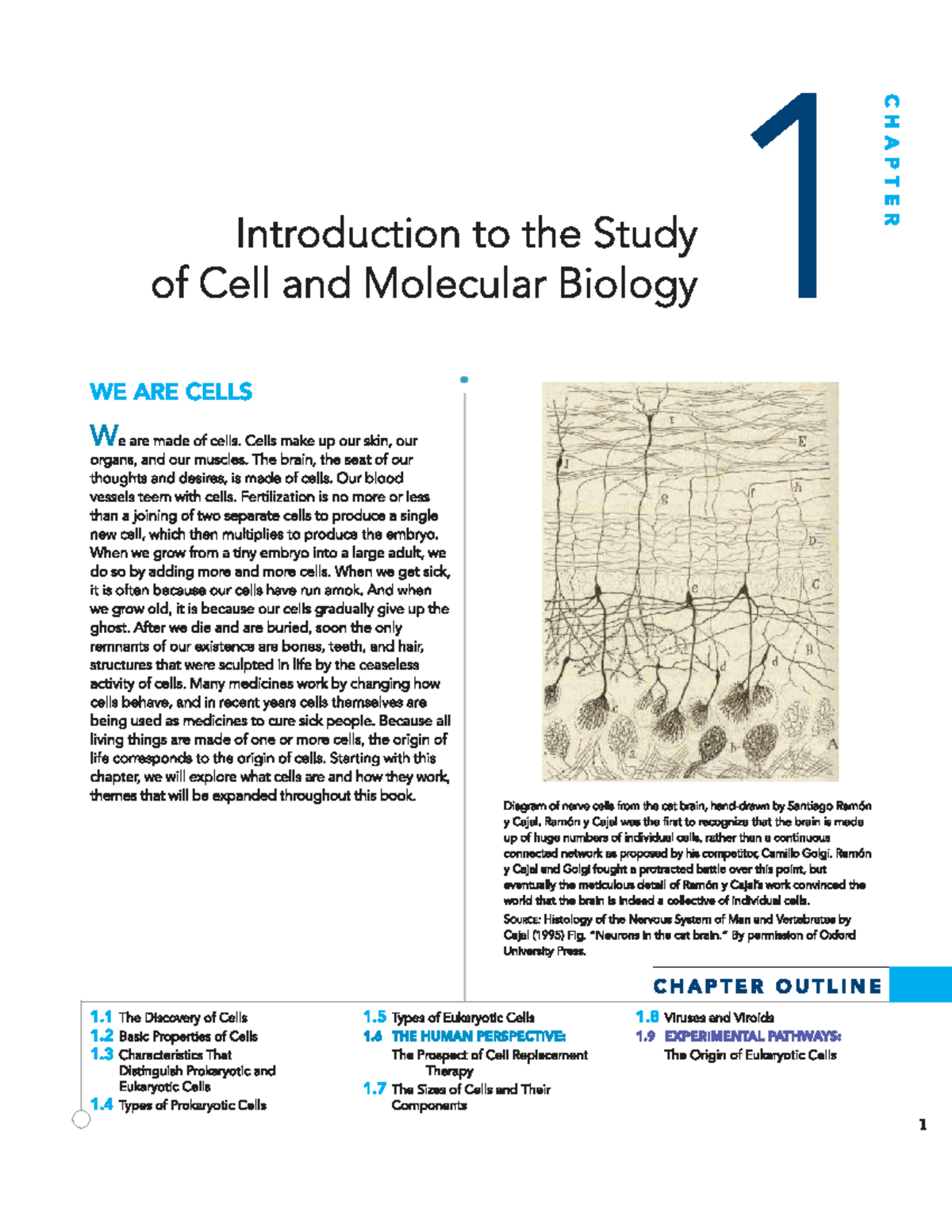 Reading Activity #1 - Introduction to the Study of Cell and Molecular ...