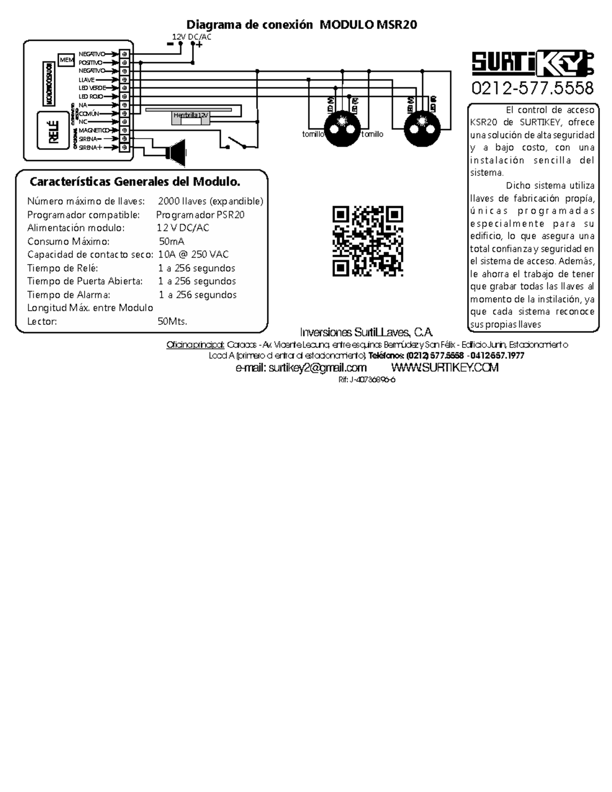 Diagramas de conexion Modulo MSR20 - Diagrama de conexión MODULO MSR ...
