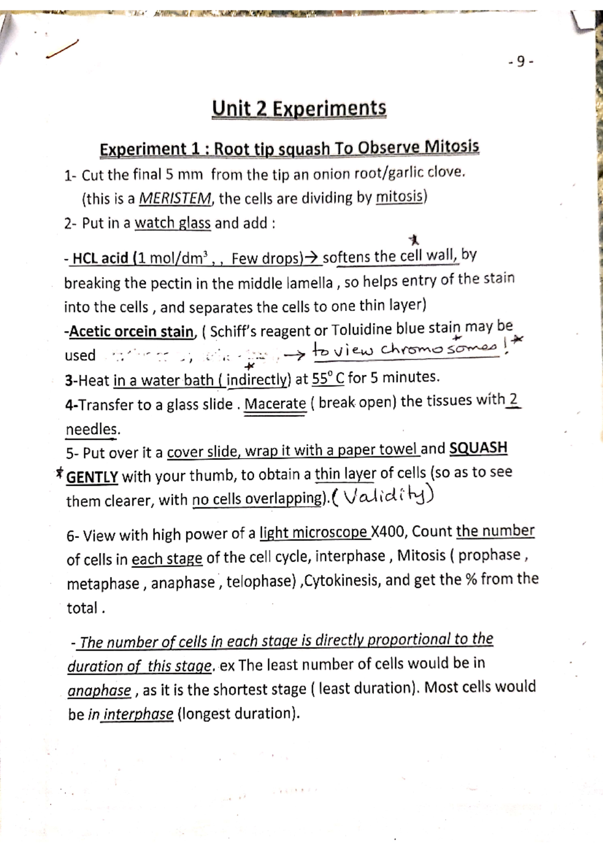 AS Unit 2 experiments - practical - Molecular Biology - Studocu