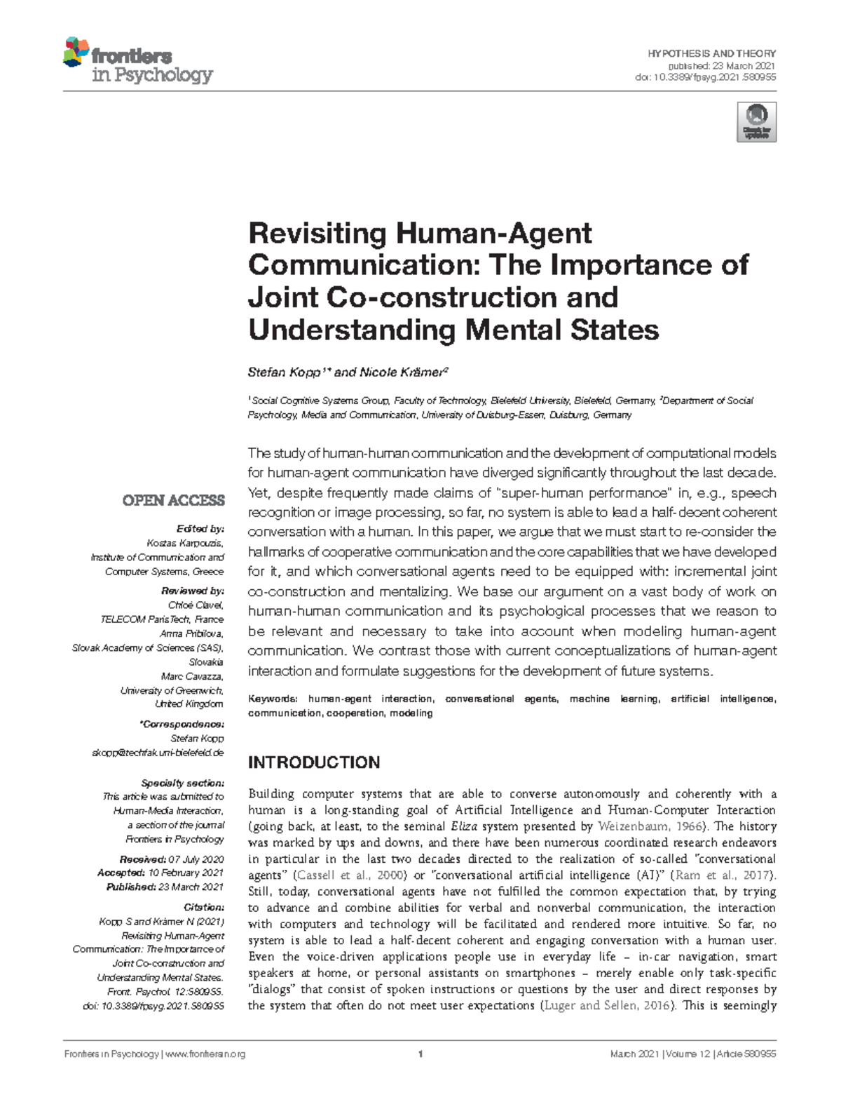 Sample DV fpsyg-12-580955 - HYPOTHESIS AND THEORY published: 23 March ...