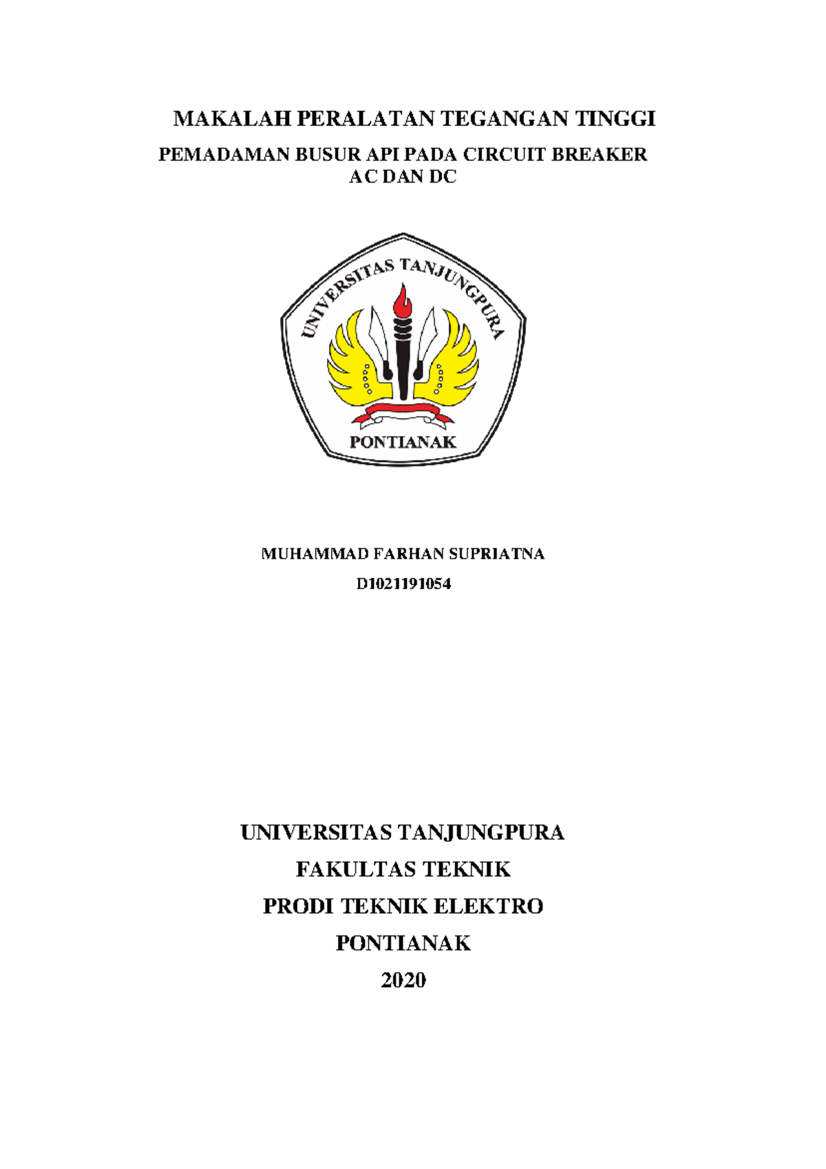 Pemadaman Busur API CB, Peralatan Tegangan Tinggi - MAKALAH PERALATAN ...