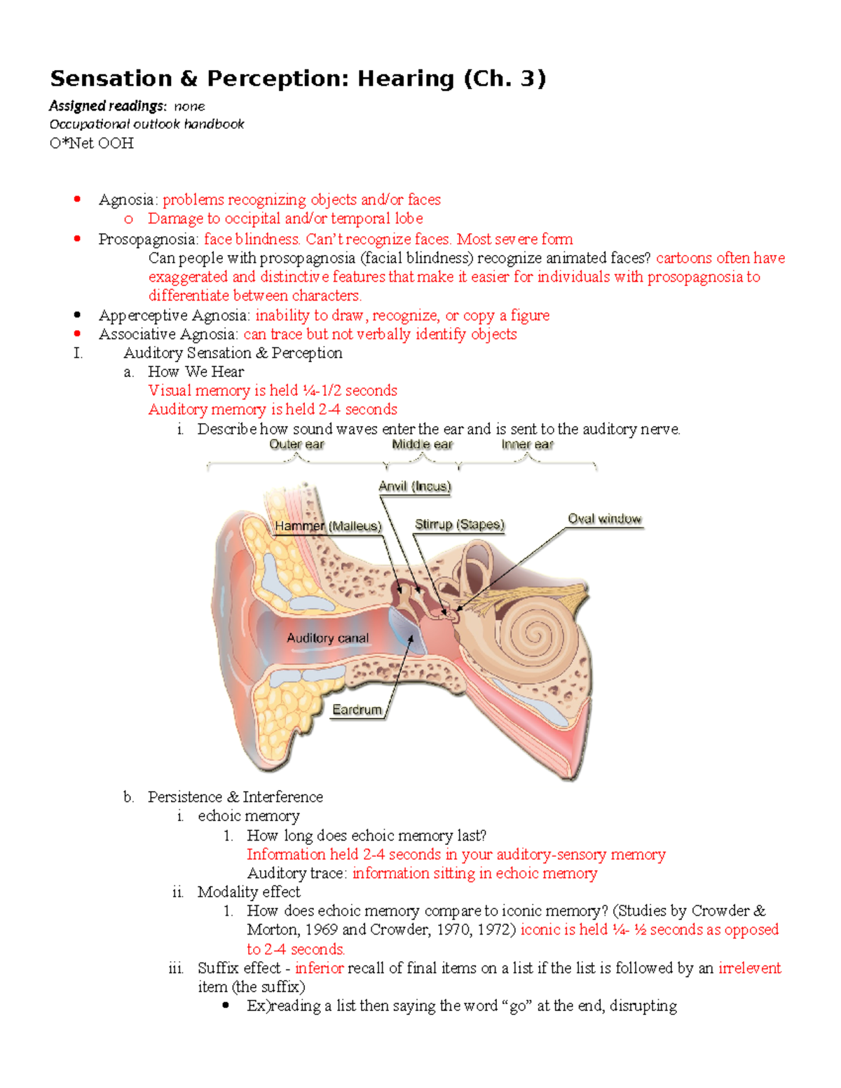 3 - Auditory Perception-2 - Sensation & Perception: Hearing (Ch. 3 ...