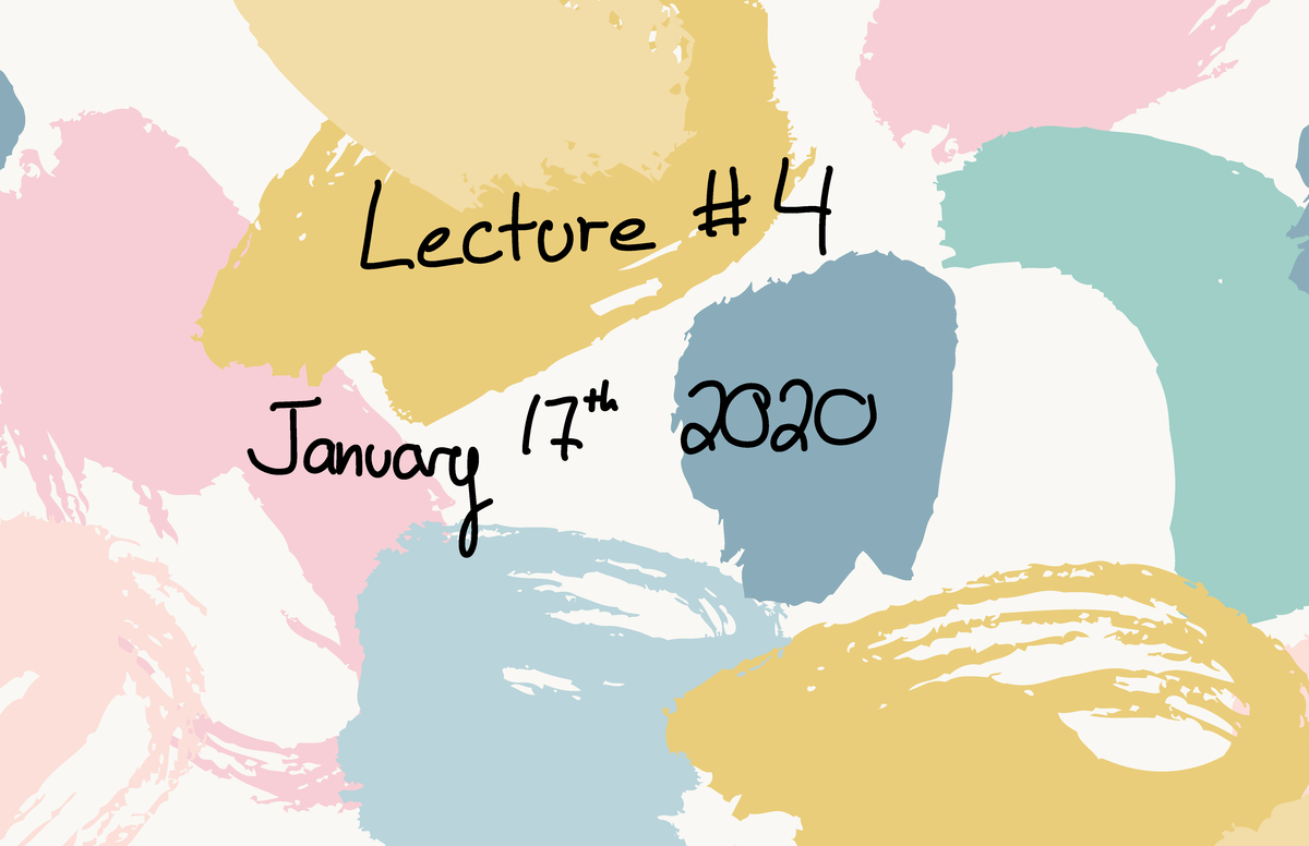 Lecture 4 Jan 17th 2020 Warning Error During Font Loading Xmlrequest Is Not Defined