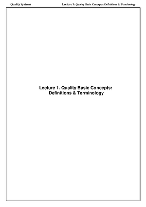 Test Bank of Quality Management - Chapter4 / QUALITY MANAGEMENT, ETHICS ...