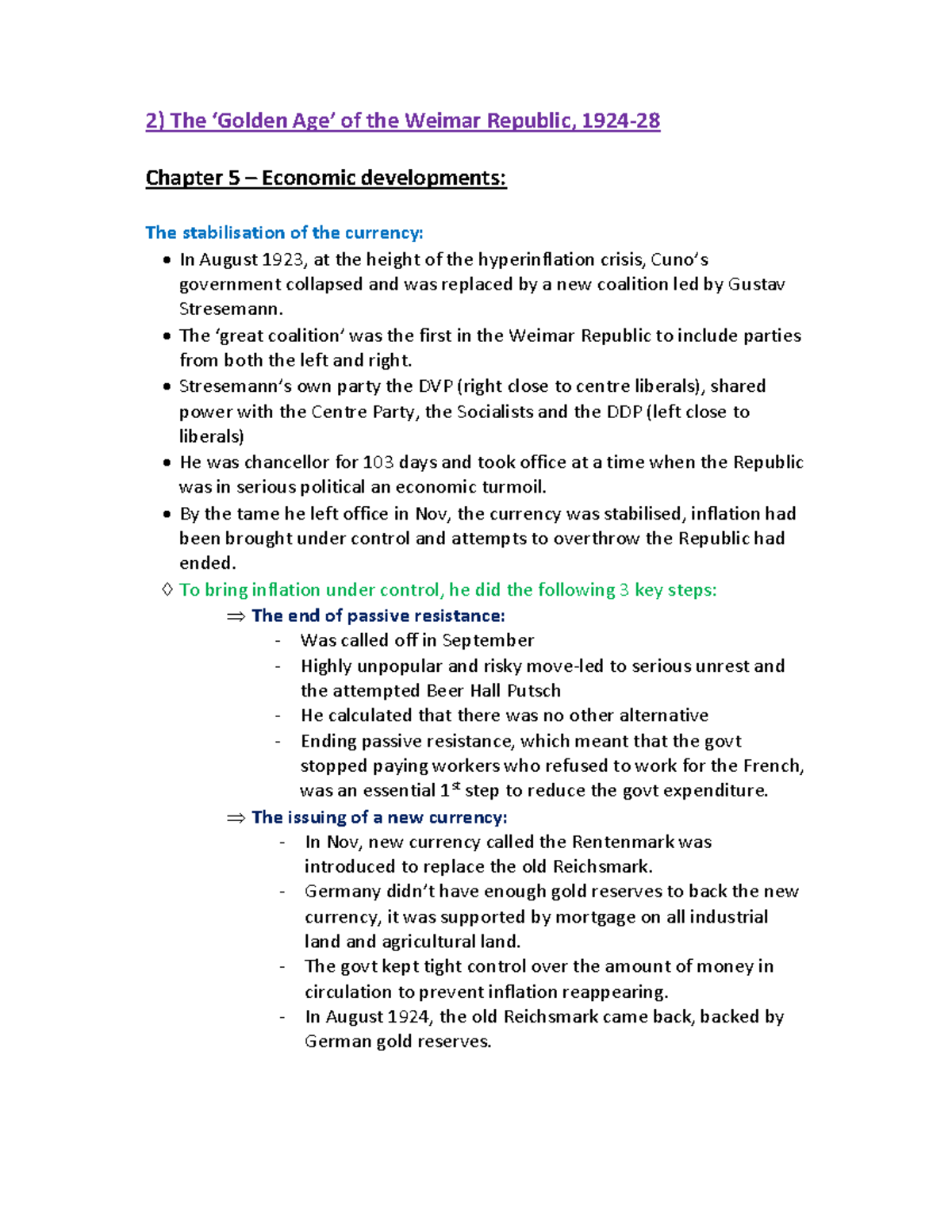 Golden AGE - nazi weimar germany - 2) The ‘Golden Age’ of the Weimar ...