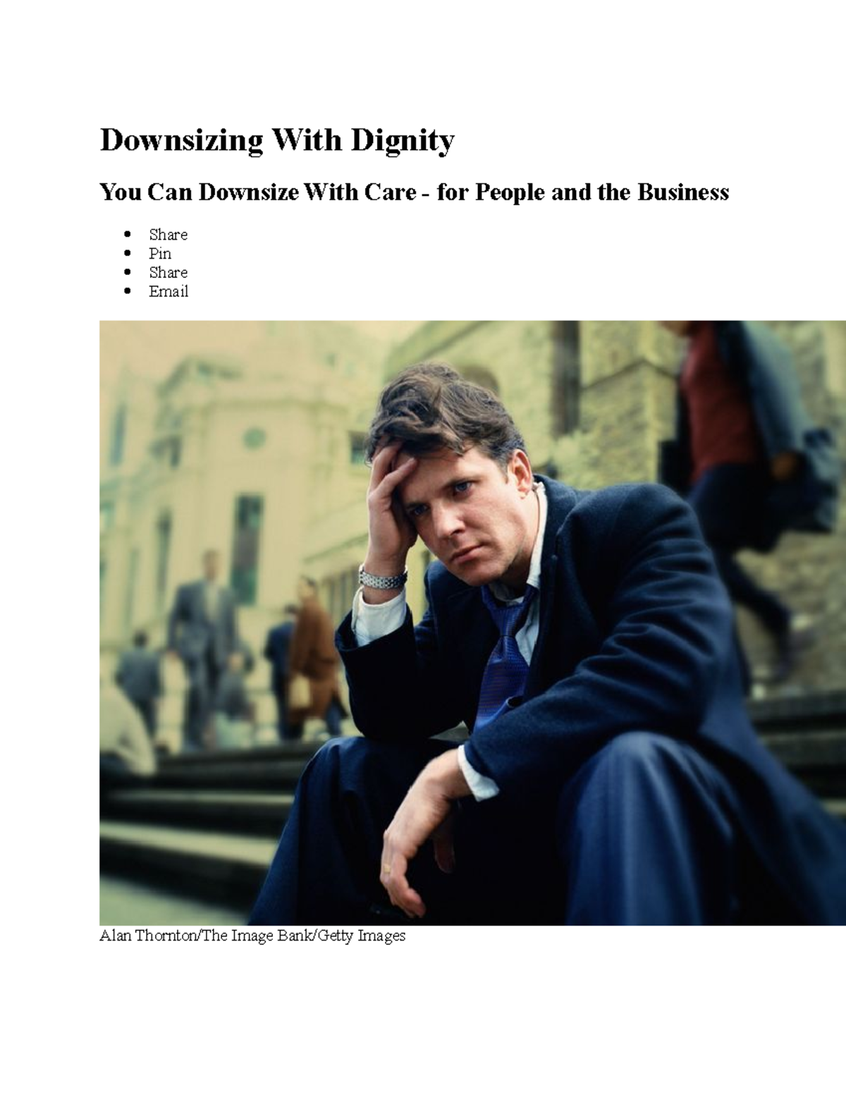 7-3 Downsizing With Dignity article - Downsizing With Dignity You Can Downsize With Care - for ...