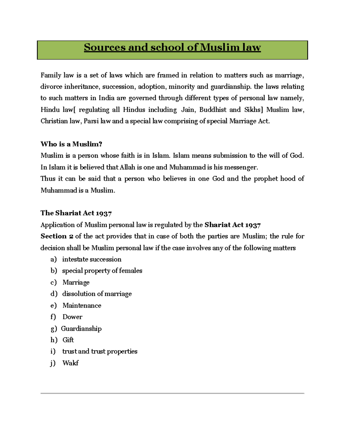 01-Sources-and-school-of-Muslim-law-2-1 - Sources and school of Muslim ...