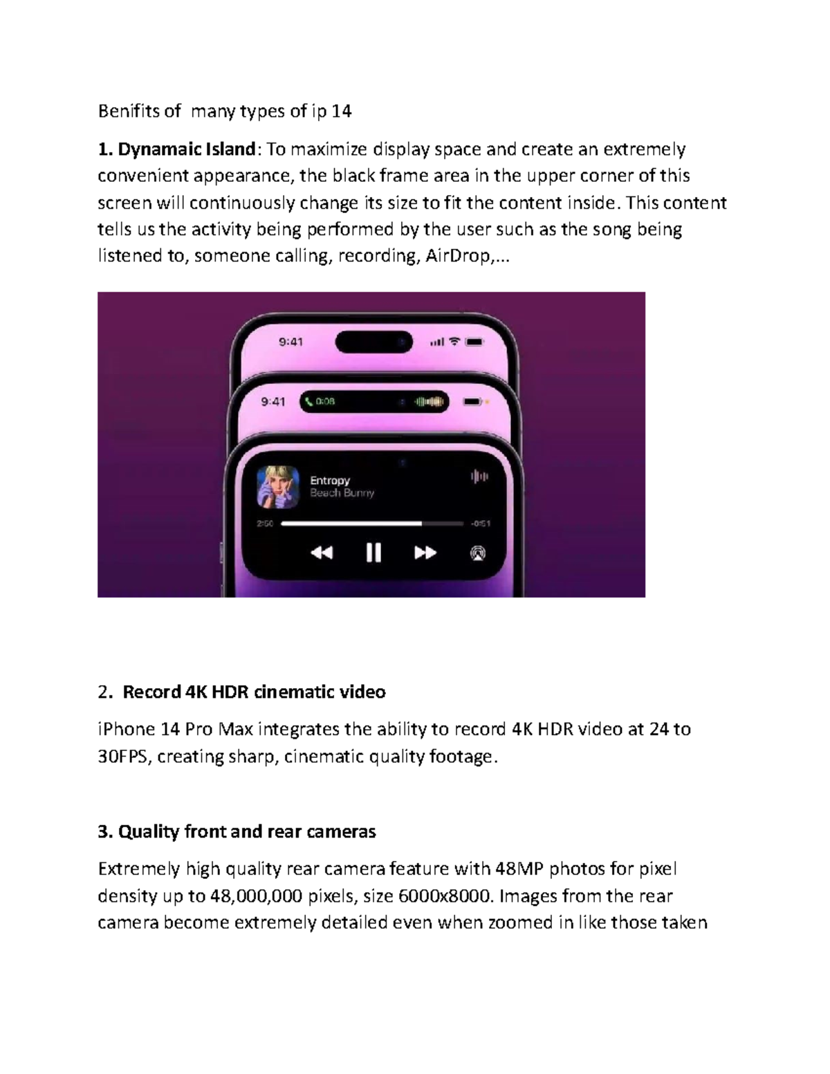 Benifits of many types of ip 14 - This content tells us the activity ...