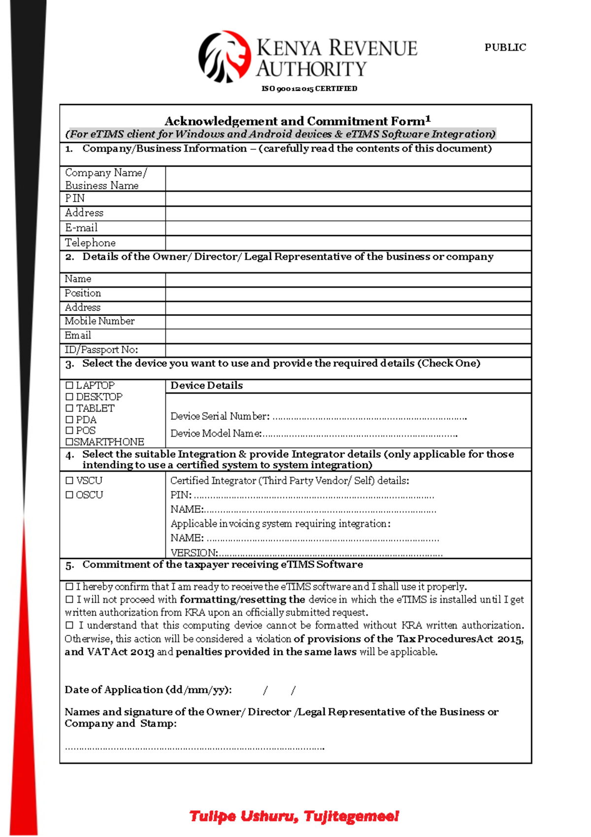 E TIMS-confirmation-document - ISO 9001:2015 CERTIFIED PUBLIC ...