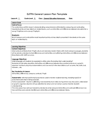 Edtpa elem task 4 math assessment commentary - Task 4: Mathematics ...