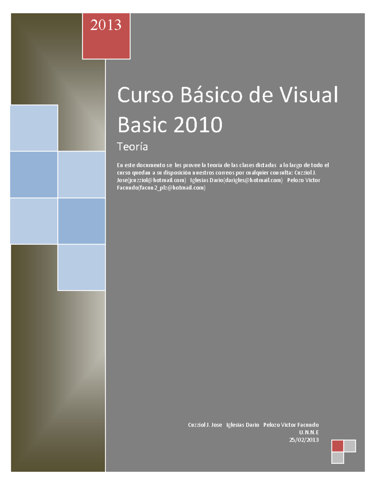 Curso Basico de Visual Basic - Curso Básico de Visual Basic 2010 Teoría ...