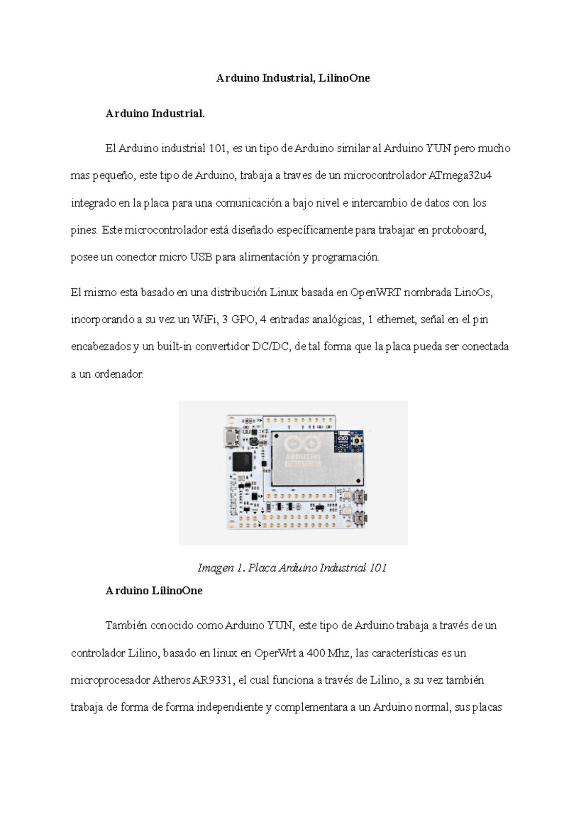 Arduino Industrial - El Arduino industrial 101, es un tipo de Arduino ...
