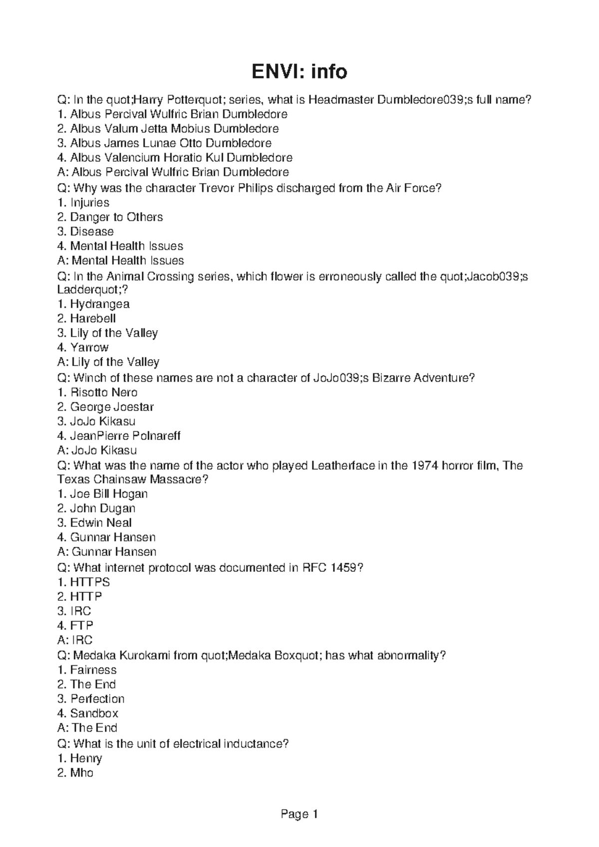 ENVI163-Lab-7 - ENVI163-Lab-7 - ENVI: info Q: In the quot;Harry ...