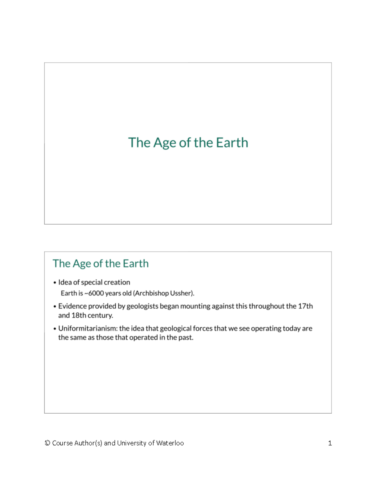 Slide 6 - Lecture notes for Module 1 - Biol 359 - © Course Author(s ...