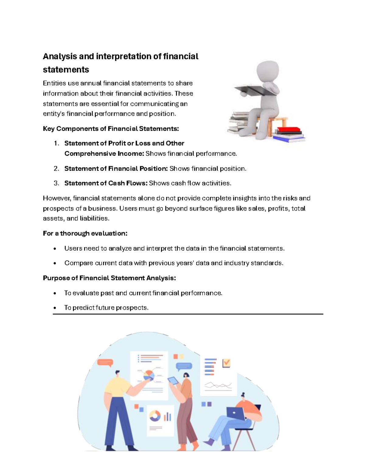 Chapter 8 - Analysis AND Inter OF Financial Statements - Analysis and ...