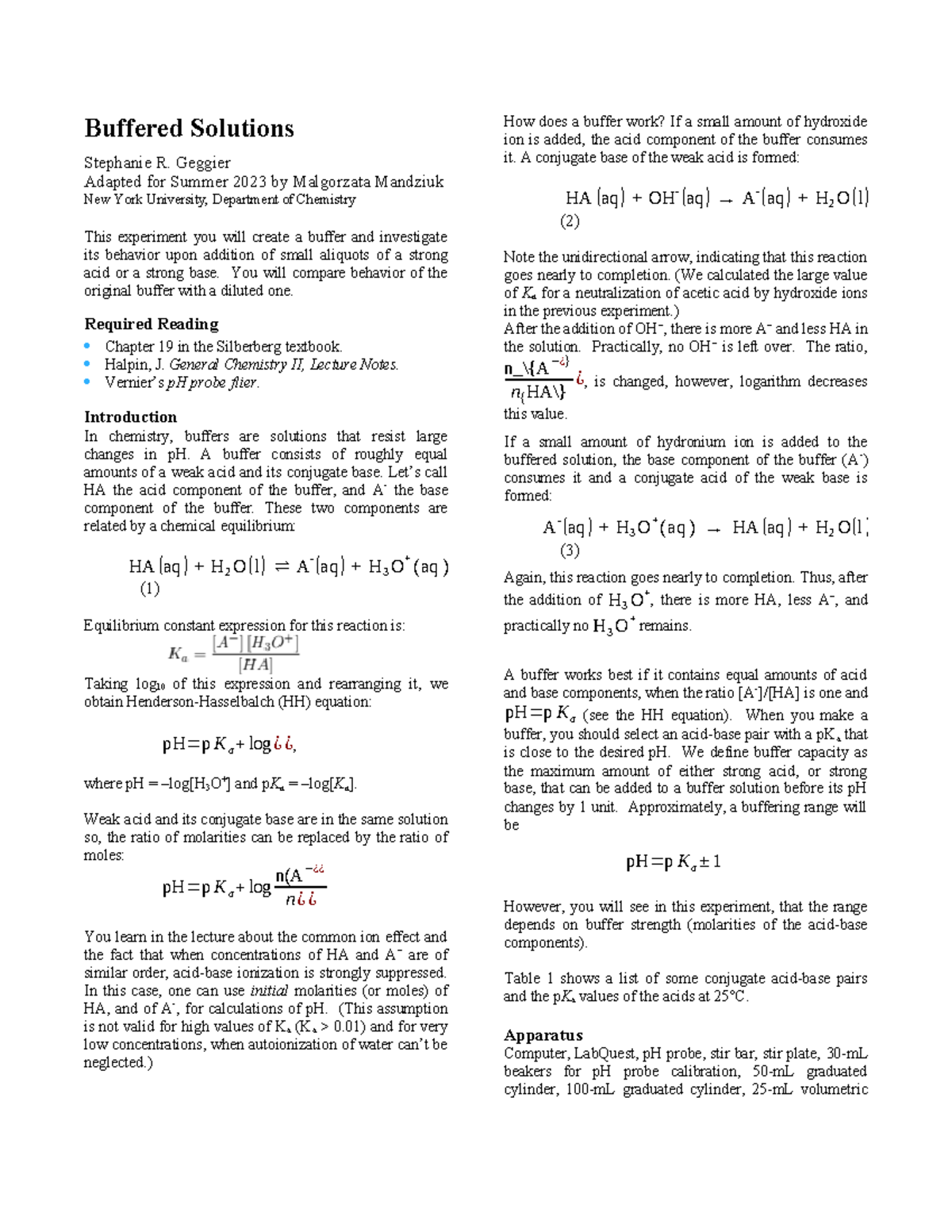 Buffered Solutions - Tagged - Buffered Solutions Stephanie R. Geggier ...