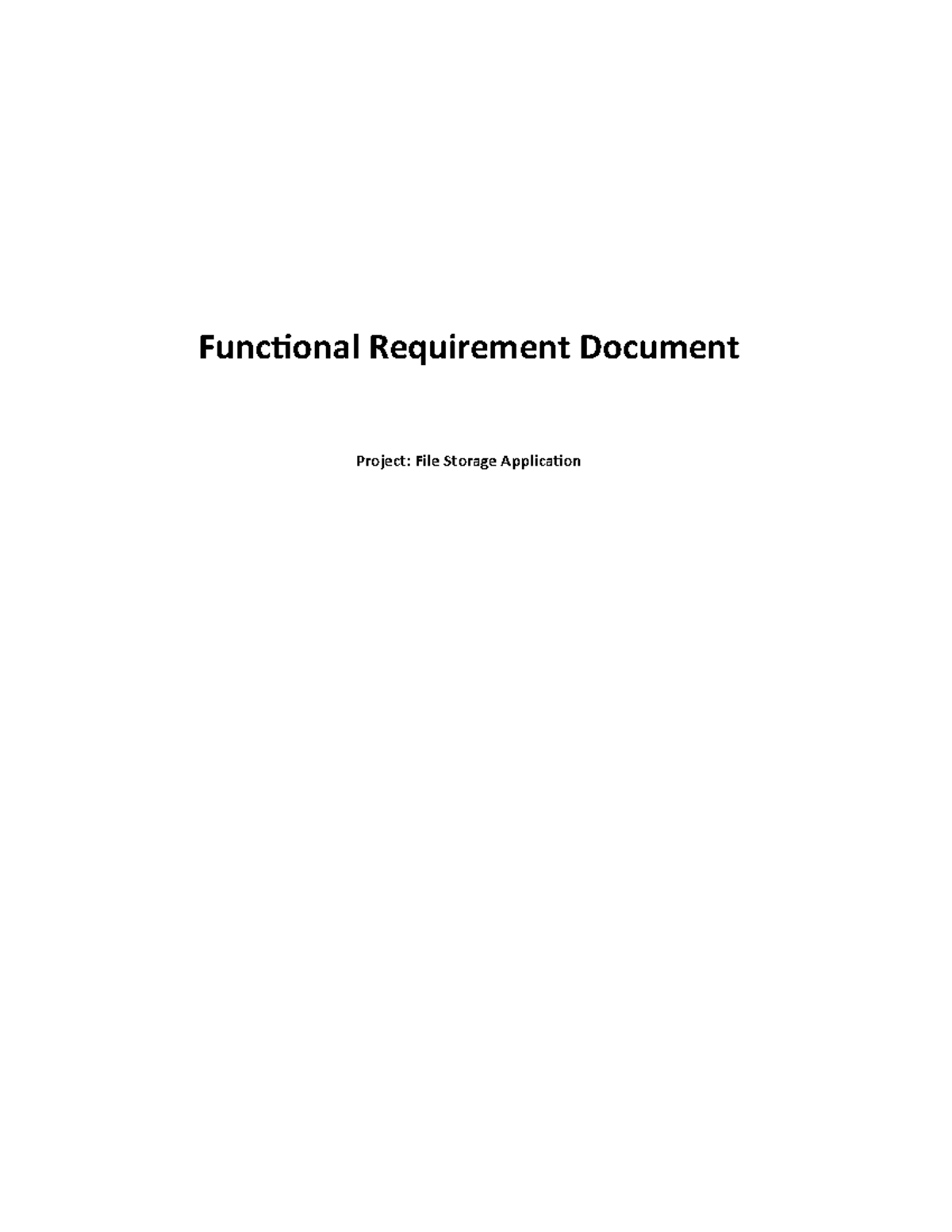 File Storage Application - v0.1 - Solution - Saurabh Kumar - Functional ...