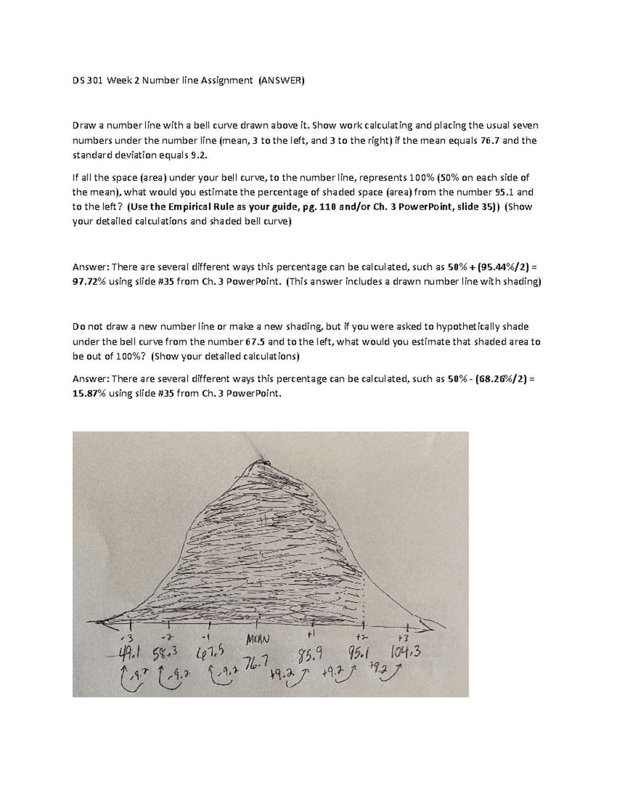 DS 301 F23 6pm Week 2 Number line Assignment answer - DS 301 Week 2 Number line Assignment ...
