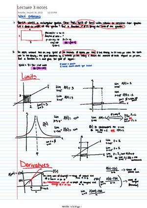 Logarithmic functions - MATH 1430 - Studocu