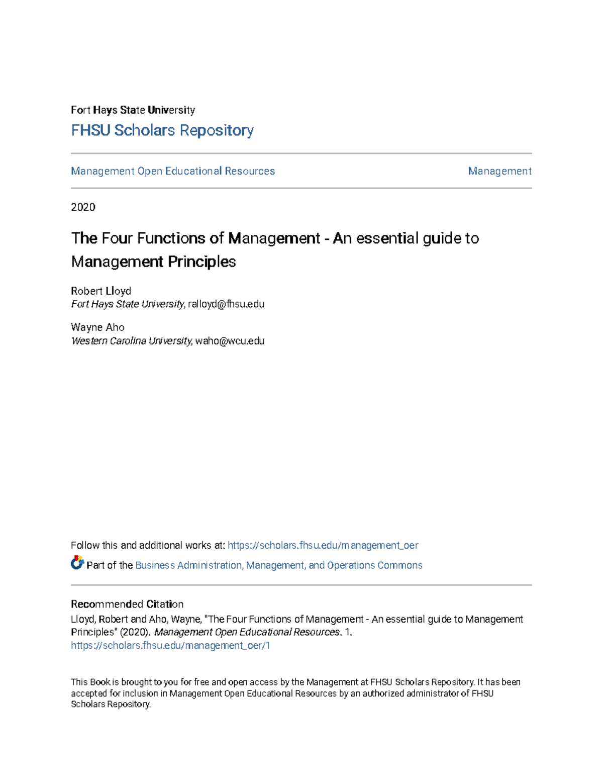 The Four Functions of Management - An essential guide to Manageme ...