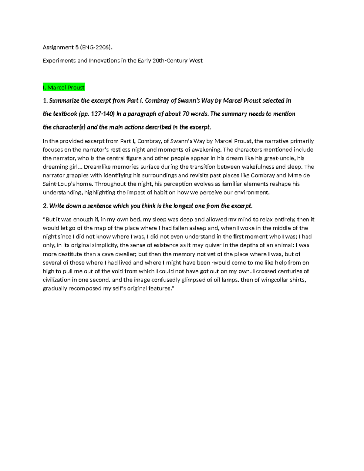 Assignment-8-eng - Homework week 8 - Assignment 8 (ENG-2206 ...