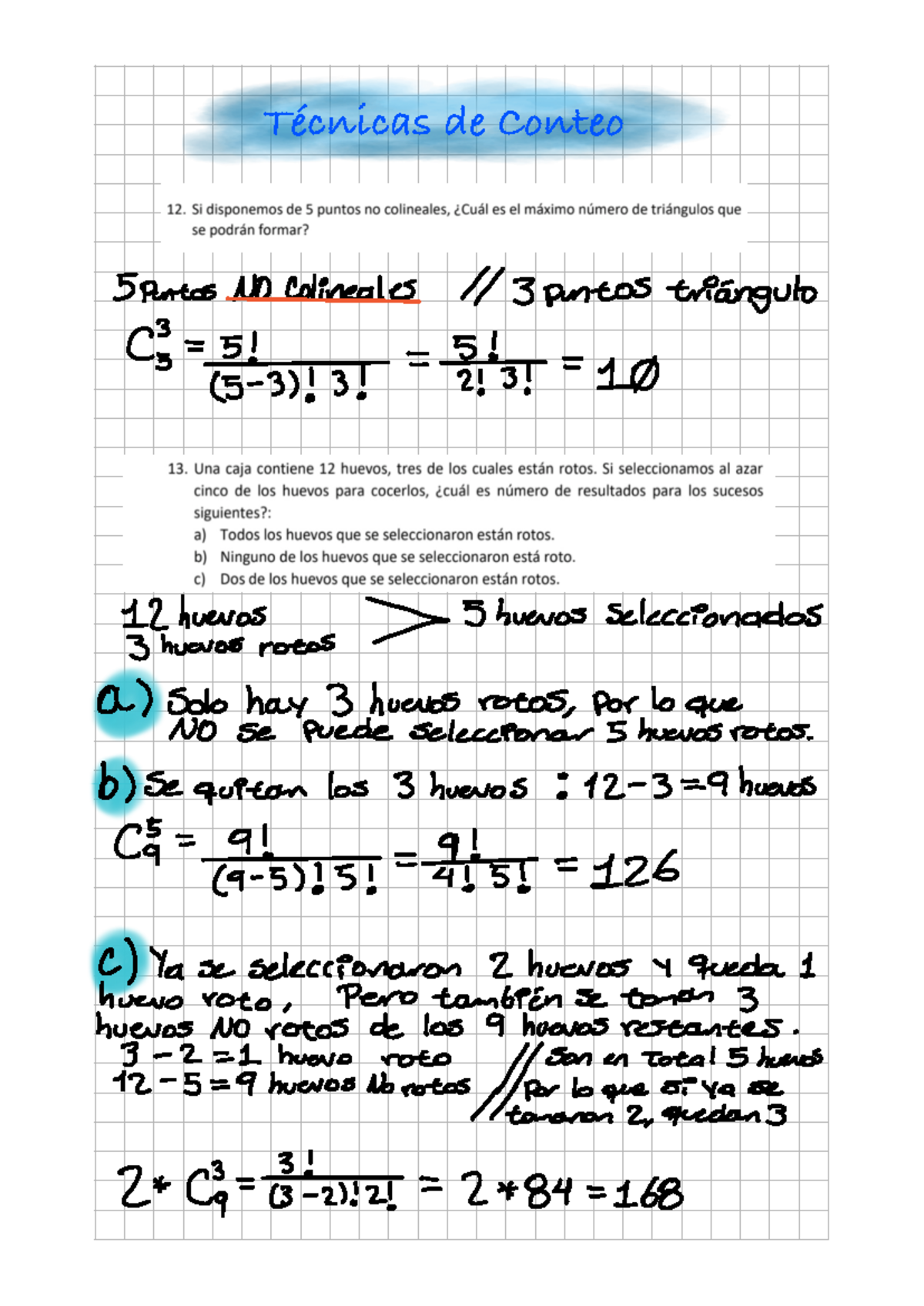 Tarea 2 Técnicas de Conteo - Estadística - Técnicas de Conteo - Studocu