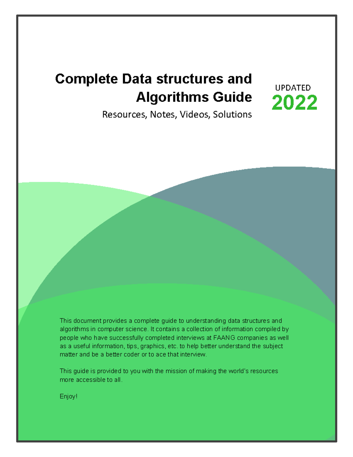 DSA revision guide 2022 - This document provides a complete guide to ...