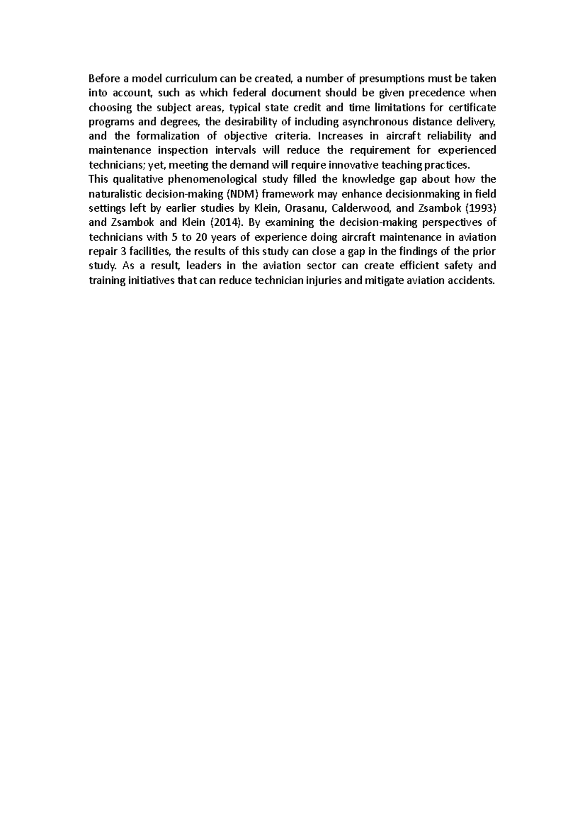 Third-Paragraph Background of the Study - Before a model curriculum can ...