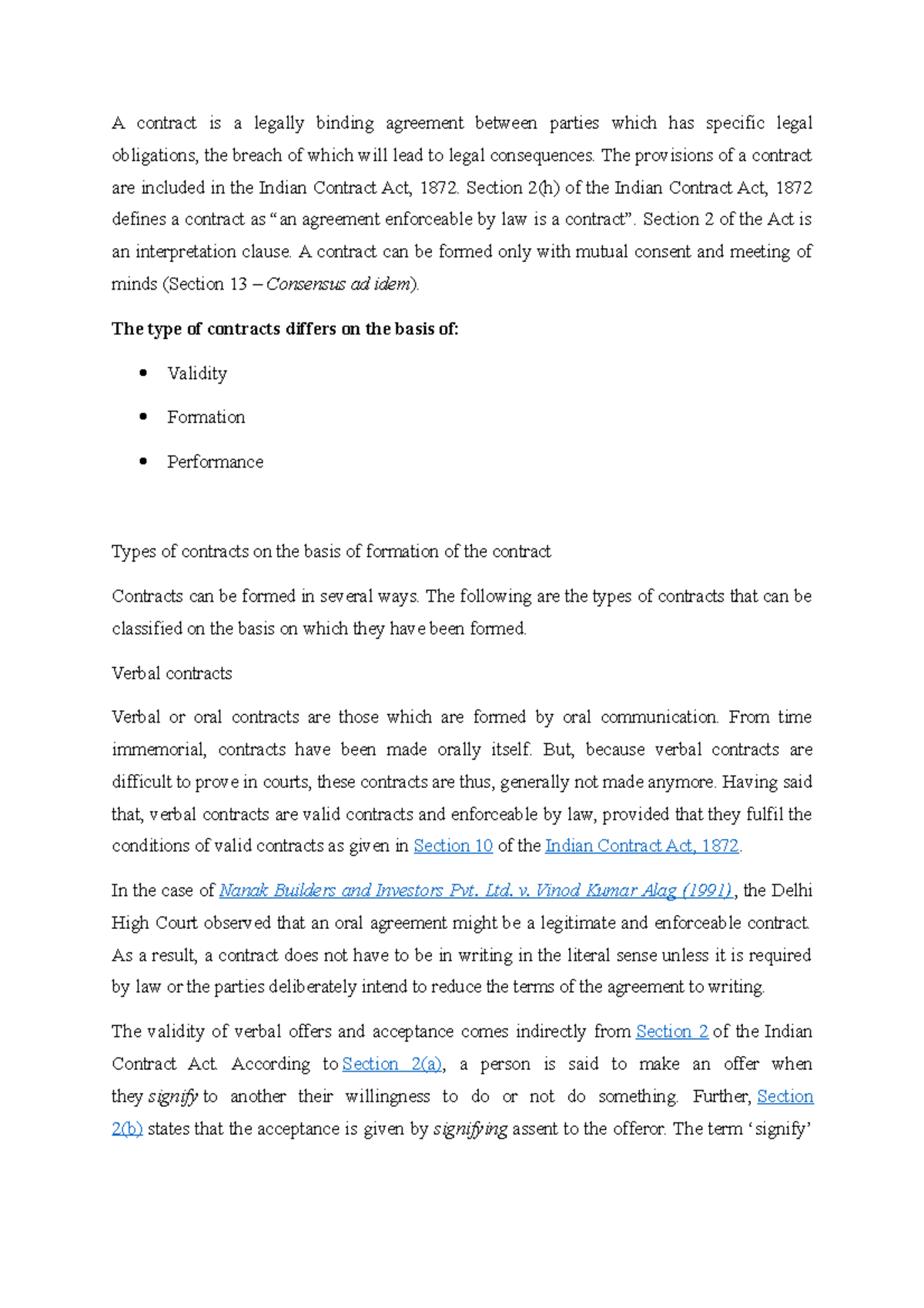 Types Of Contract A Contract Is A Legally Binding Agreement Between types-of-contract-a-contract-is-a-legally-binding-agreement-between