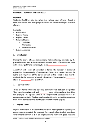 AY1819 S2 BA0400 Chapter 9 Intellectual Property (For Student) - BA0400 ...